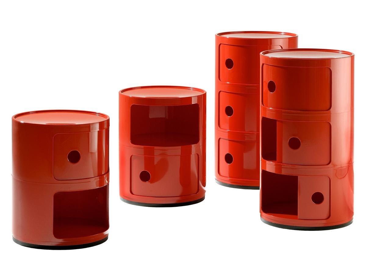 Componibili rond - 2 tiroirs | Kartell | Caissons roulants & Meubles d ...