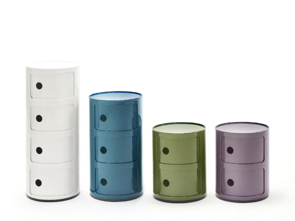 Componibili 4 tiroirs rond | Kartell | Caissons roulants & Meubles d ...