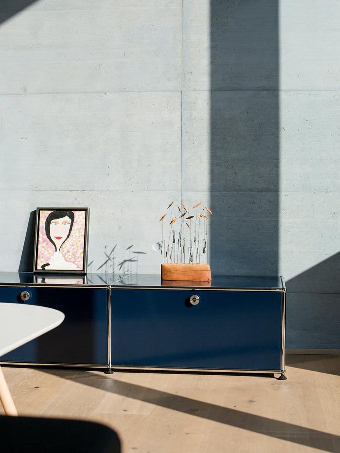 Meuble bas Lowboard L USM Haller avec deux portes abattantes | USM ...