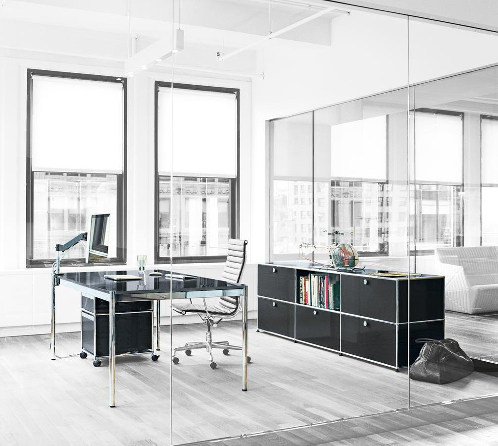 Meuble mixte Sideboard XL USM Haller, personnalisable, Noir graphite ...