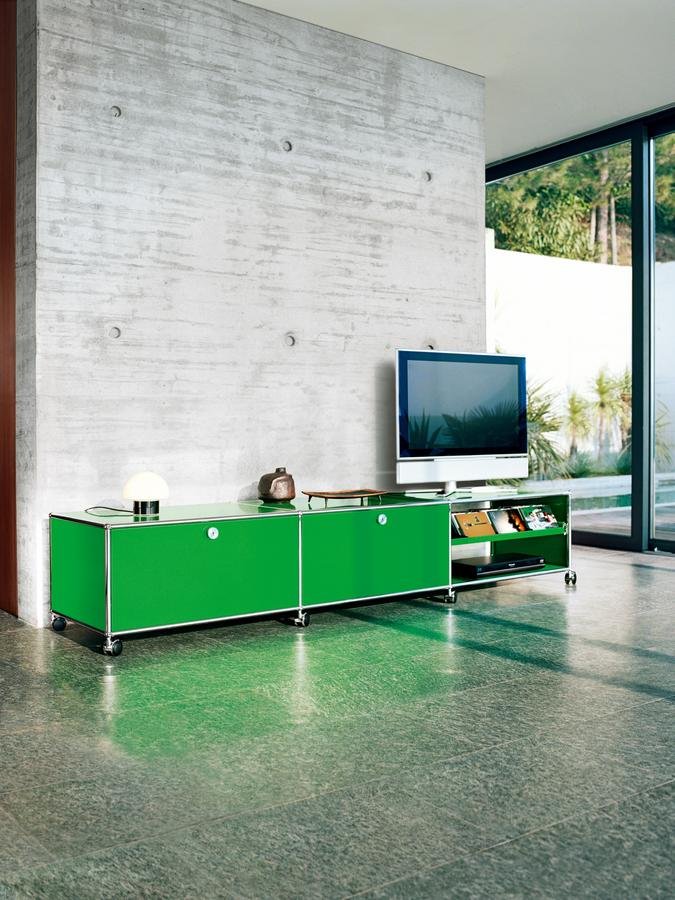 Meuble bas Lowboard TV/HIFI USM Haller, personnalisable | USM Haller ...