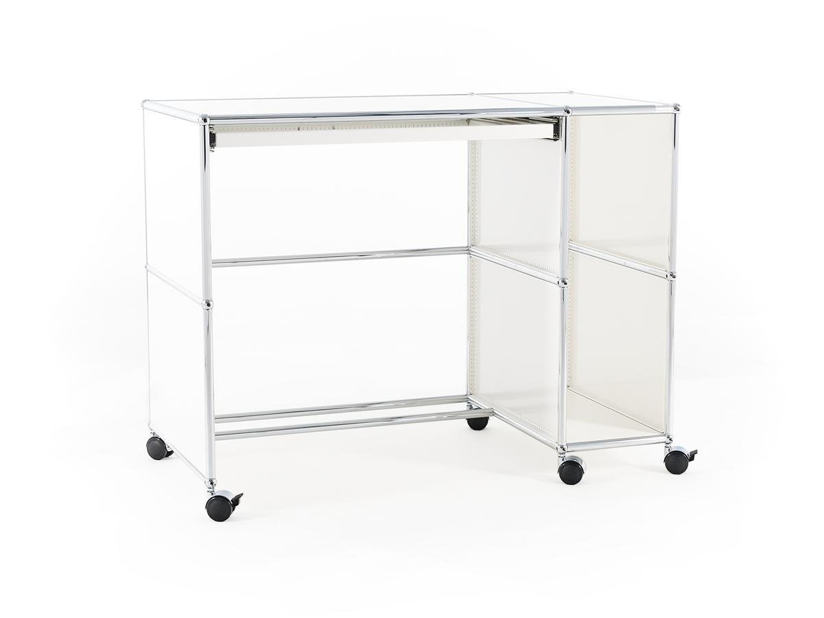 Bureau USM Haller à roulettes Type 1, Noir graphite RAL 9011 | USM ...