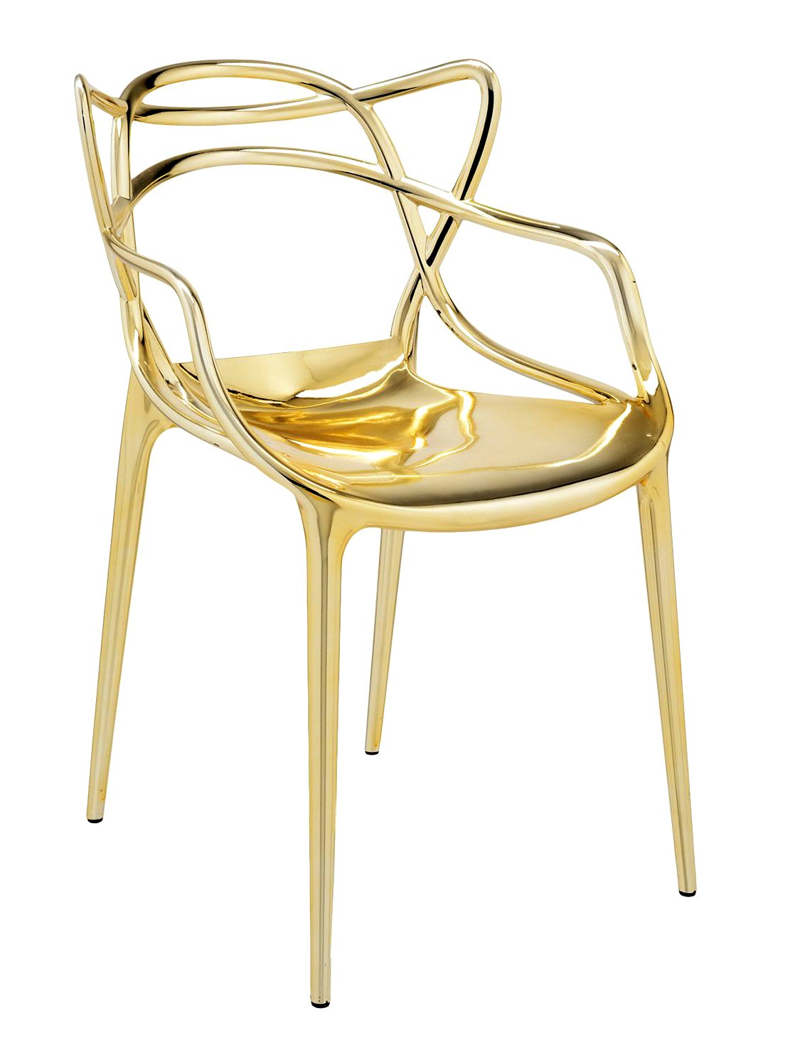 Chaise Masters Metallic | Kartell | Chaises de salle à manger et ...