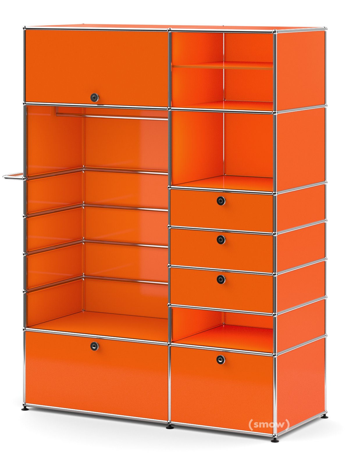 Armoire-penderie USM Haller Type 2, Orange pur RAL 2004 | USM Haller ...